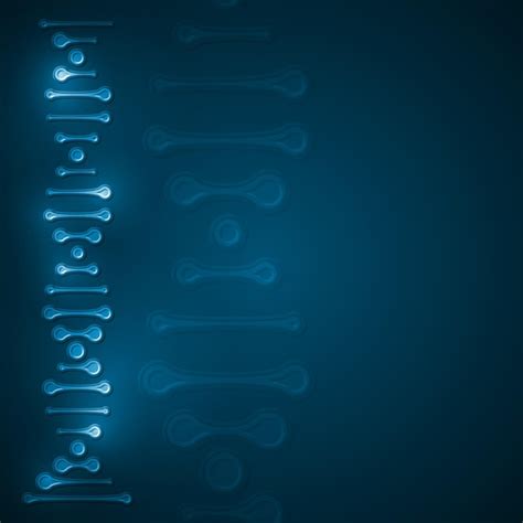 Premium Vector Abstract Dna Futuristic Molecule