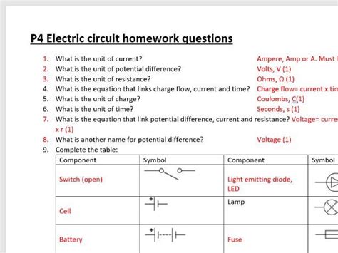 Electric Circuits Teaching Resources
