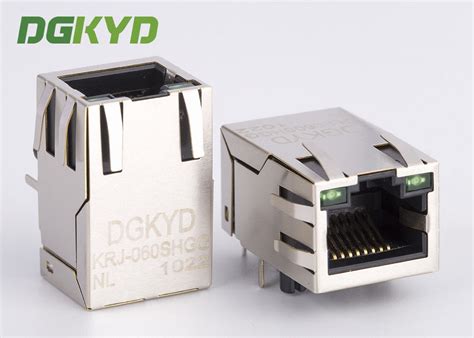 Shield Cat 5 Rj45 Modular Jack Single Port Tab Up With Magnetics Factory Outlet