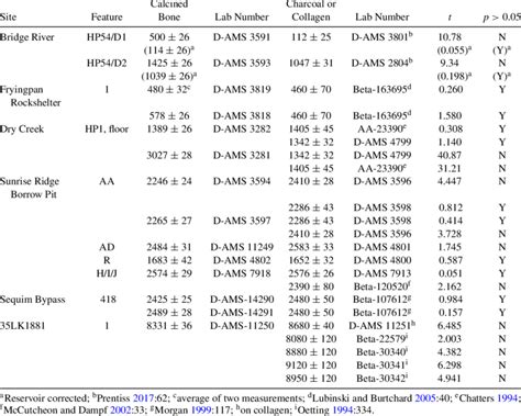 Feature Comparison Of Calcined Bone And Conventional Media Radiocarbon Download Table