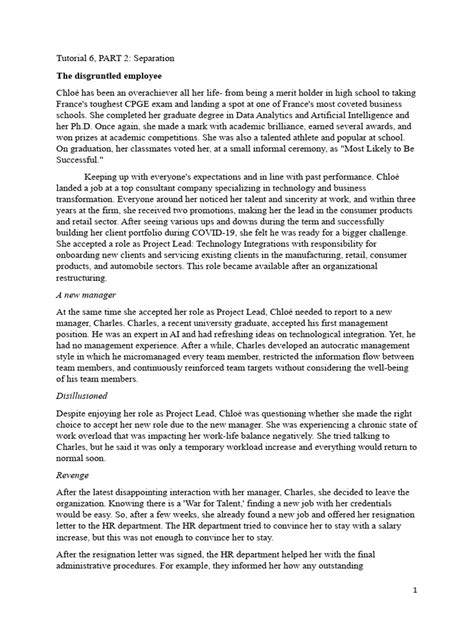 Tutorial 6 Part 2 Separation Pdf Employment Economies