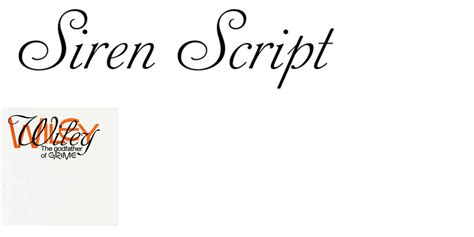 Siren Script In Use Fonts In Use