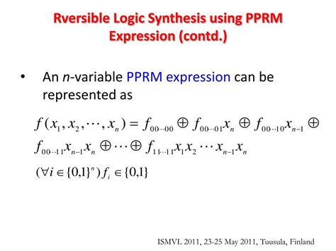 Ppt Synthesis Of Reversible Synchronous Counters Powerpoint