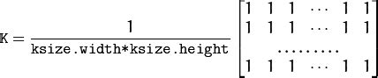 Image Filtering OpenCV Documentation