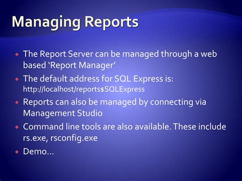 Ppt Mastering Sql Server Reporting Services Ssrs For Efficient