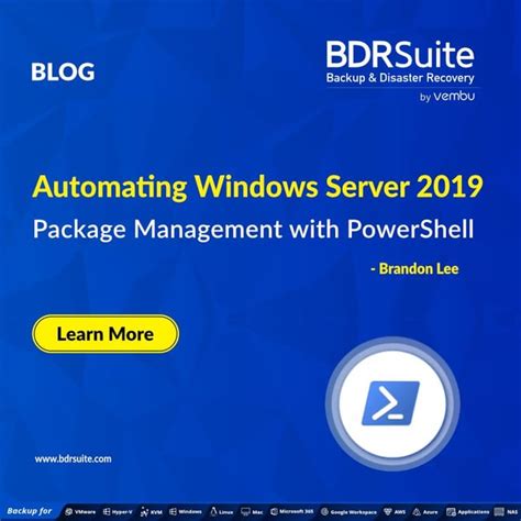 Automating Windows Server 2019 Package Management With Powershell Rbdrsuite