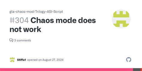 Chaos Mode Does Not Work Issue Gta Chaos Mod Trilogy ASI Script GitHub