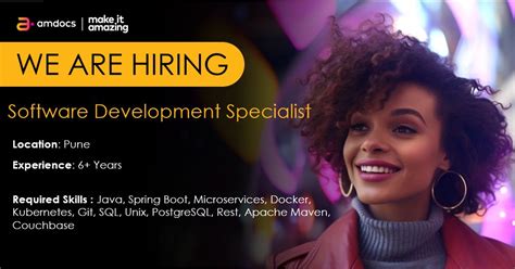 Monika Mahajan On Linkedin Hiring Opportunity Developmentspecialist Punejobs Amdocslife