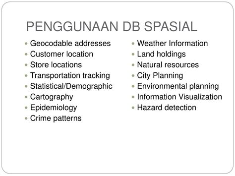 Ppt Database Spasial Dengan Postgresql Powerpoint Presentation Free