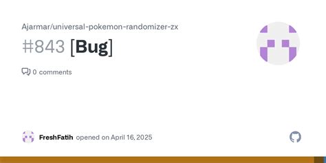 Bug · Issue 843 · Ajarmaruniversal Pokemon Randomizer Zx · Github