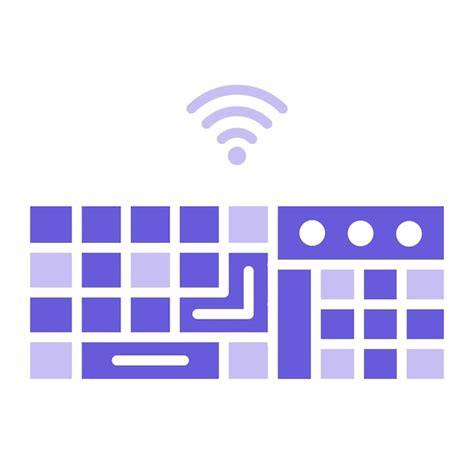 Premium Vector Wireless Keyboard Vector Illustration