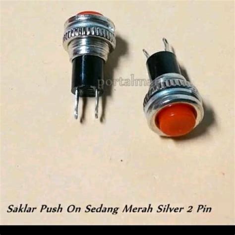 Jual Tombol Push Button Switch Push On Saklar Push On Bodi Besi Shopee Indonesia