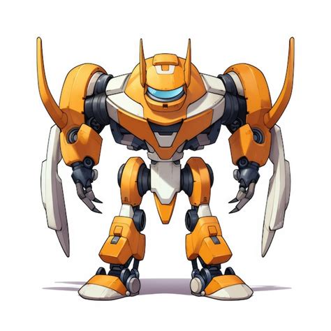 Premium Ai Image Symmetrical Standing Medabot Unveiling The Unique