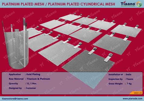 Platinized Titanium And Niobium Anode Dimensionally Stable Anode