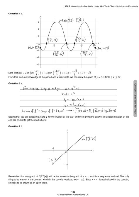 Atar Notes Vce Maths Methods 3and4 Topic Tests 2023 2024