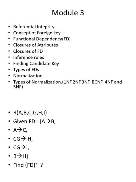 Normalization I Module 3 Pdf Data Management