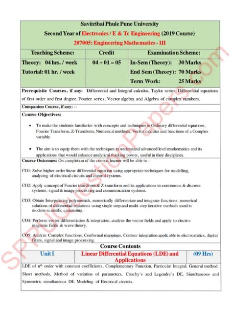 Sppu Syllabus Pdf Operational Amplifier Amplifier