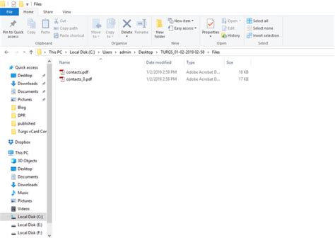 Convert VCard To PDF File Format In Bulk