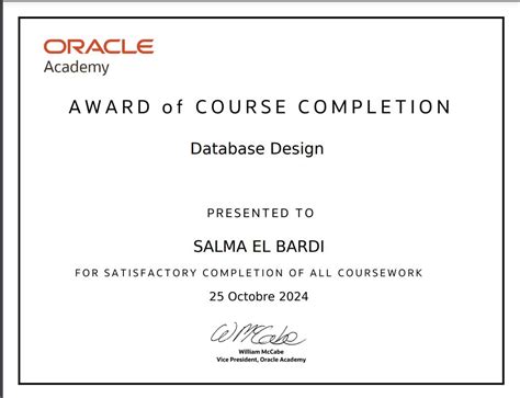 Oracleacademy Datamodeling Database Databasedesign Salma El Bardi