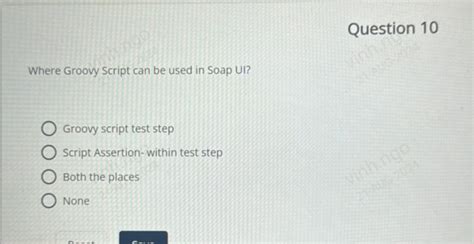 Question 10 Where Groovy Script Can Be Used Studyx