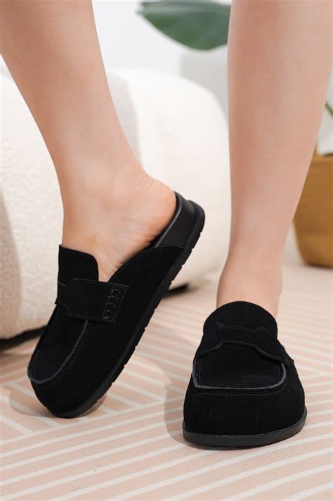 Genuine Suede Womens Clogs Memory Foam Comfort Project Cloud