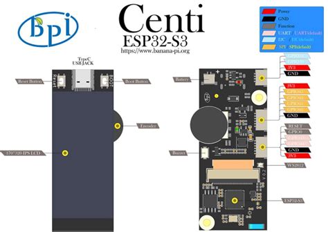 Esp32 Development Board Features 19” Lcd And Lipo Battery Connector