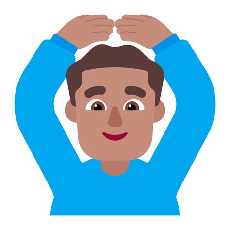 Man Gesturing Ok Flat Medium Icon Fluentui Emoji Flat Iconpack