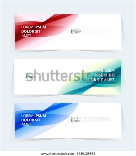 벡터 프리젠 테이션 템플릿과 기하학적 배너 스톡 벡터로열티 프리 2430109983 Shutterstock