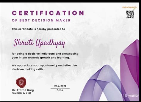 Shruti Upadhyay On Linkedin Thrilled To Share That During My