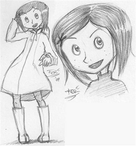 Dibujos De Coraline A Lapiz Tekenen Teken