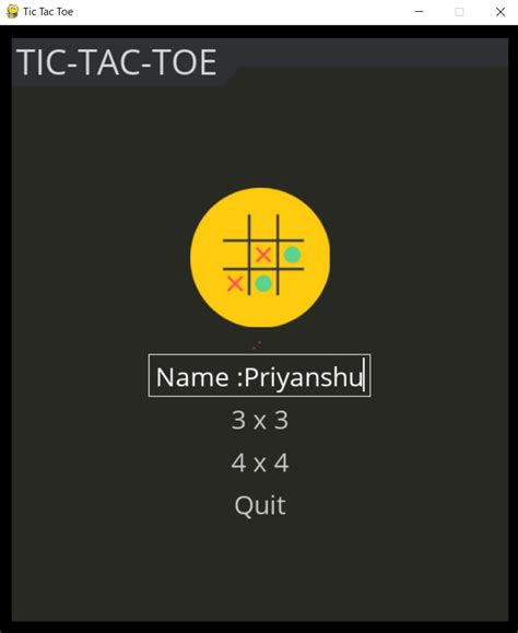 github priyanshuborole tic tac toe a tic tac toe game using pygame
