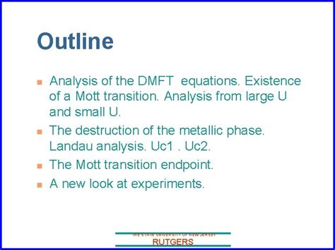 Dynamical Mean Field Theory Of The Mott Transition