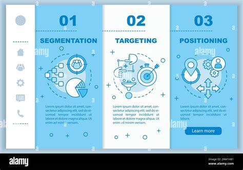 Stp Onboarding Mobile Web Pages Vector Template Market Strategy