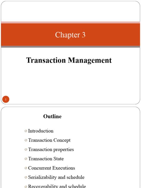 Ch 3 Transaction Management Pdf Database Transaction Acid