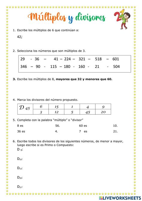 Los Divisores De 6 Trimapa