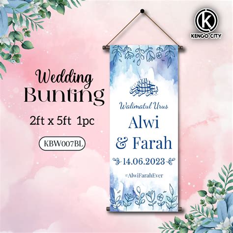 Bunting Kahwin Banting Kahwin Wedding Murah Majlis Perkahwinan
