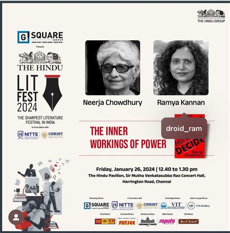 Ramya Kannan On Linkedin Thehindulitfest2024