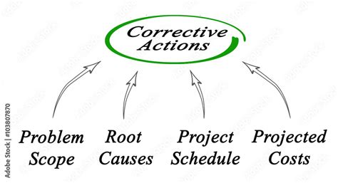 Diagram Of Corrective Actions Stock Illustration Adobe Stock