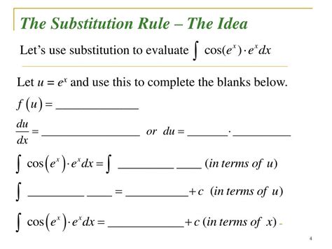 PPT B The Substitution Rule PowerPoint Presentation Free Download ID