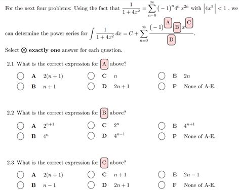 Solved For The Next Four Problems Using The Fact That