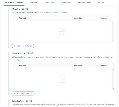 Configuring Antivirus Exclusions