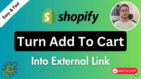 How To Turn Add To Cart Button Into An External Link Button In Shopify YouTube