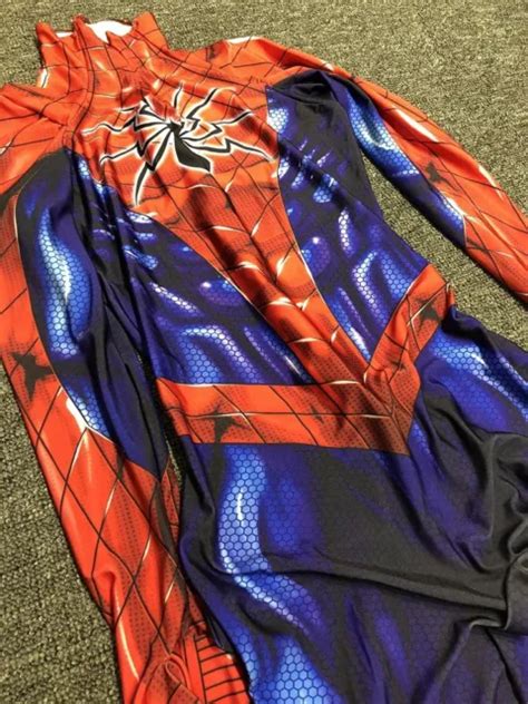 Costume Spider Man 3d Spandex Spiderman Tuta Zentai Cosplay Halloween