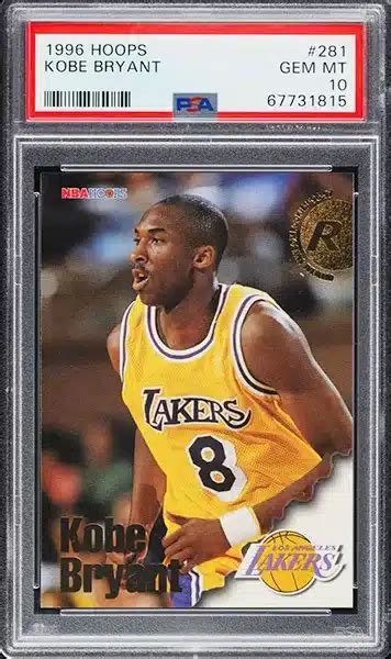 Top 15 Best Kobe Bryant Rookie Cards Recent Sales Prices