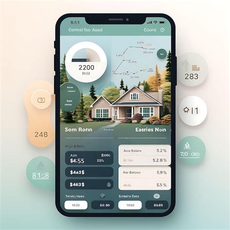 Premium Ai Image Mobile App Design Of Real Estate Mortgage Calculator