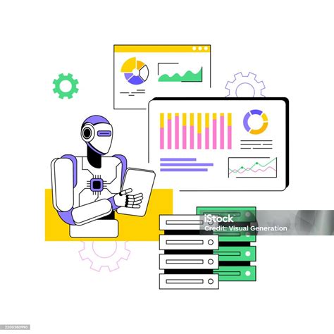 Aisupported Predictive Modeling Abstract Concept Vector Illustration
