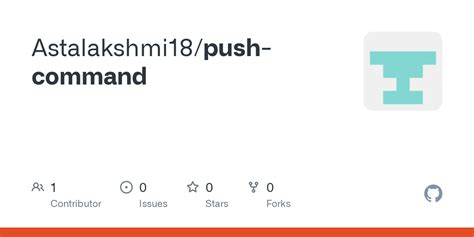 Github Astalakshmi18 Push Command