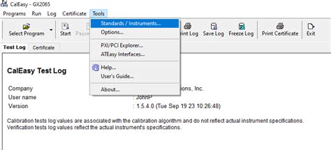 how to configure caleasy standard interfaces using ateasy panel and