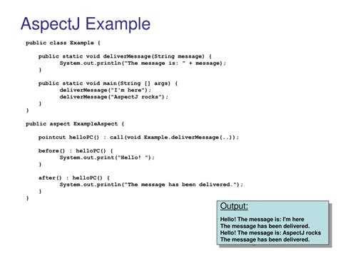 Ppt Aspect Oriented Programming Powerpoint Presentation Free Download Id406640