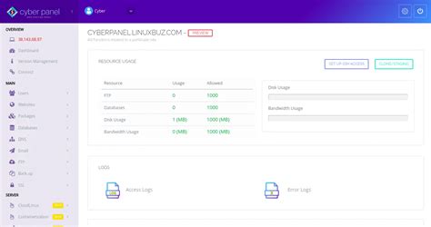 Install And Configure Cyberpanel On Ubuntu